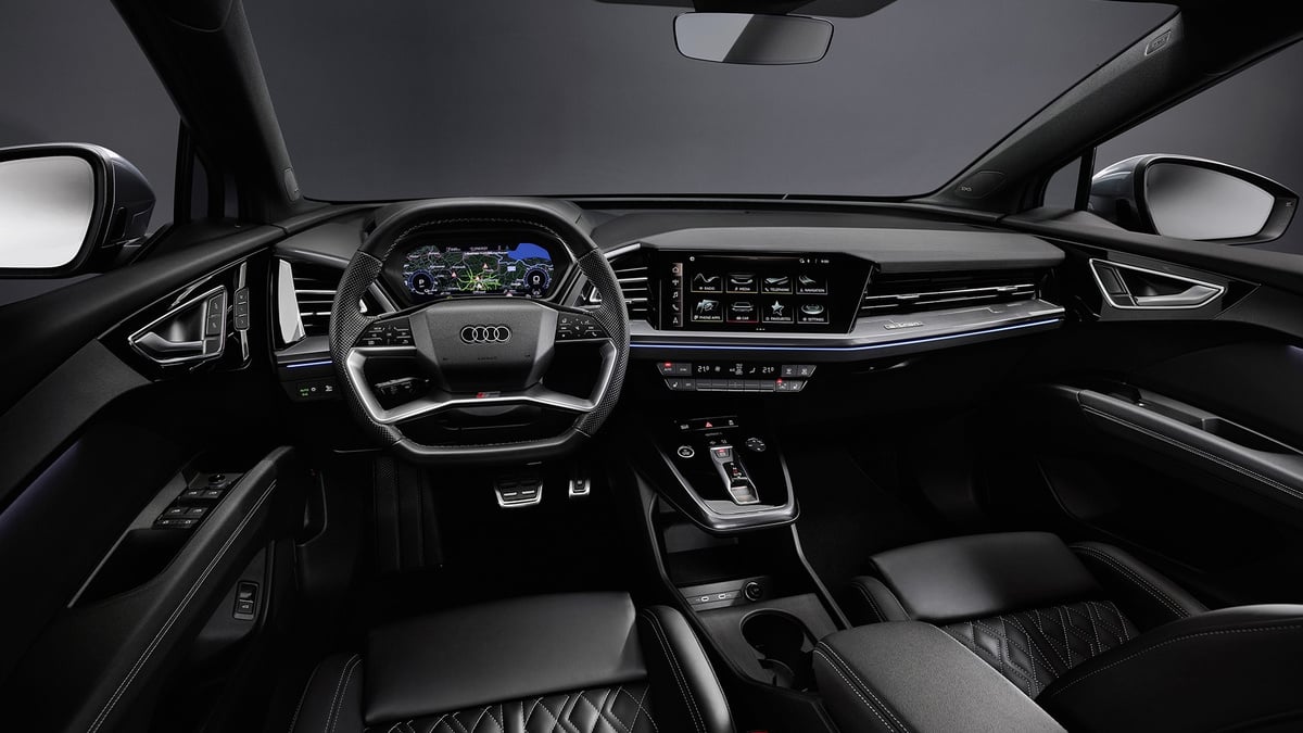 Audi dévoile l'intérieur du nouveau SUV électrique Q4 e-tron (2021) - L ...