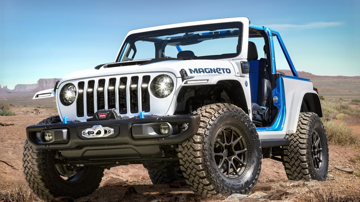 Jeep Magneto, un Wrangler électrique à boîte manuelle - L'Automobile ...